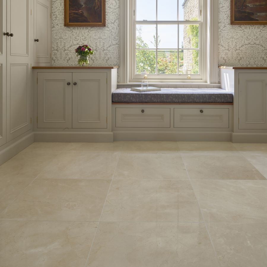 Crema Marfil Marble Slab - Cut To Size - Beige Cream Gold