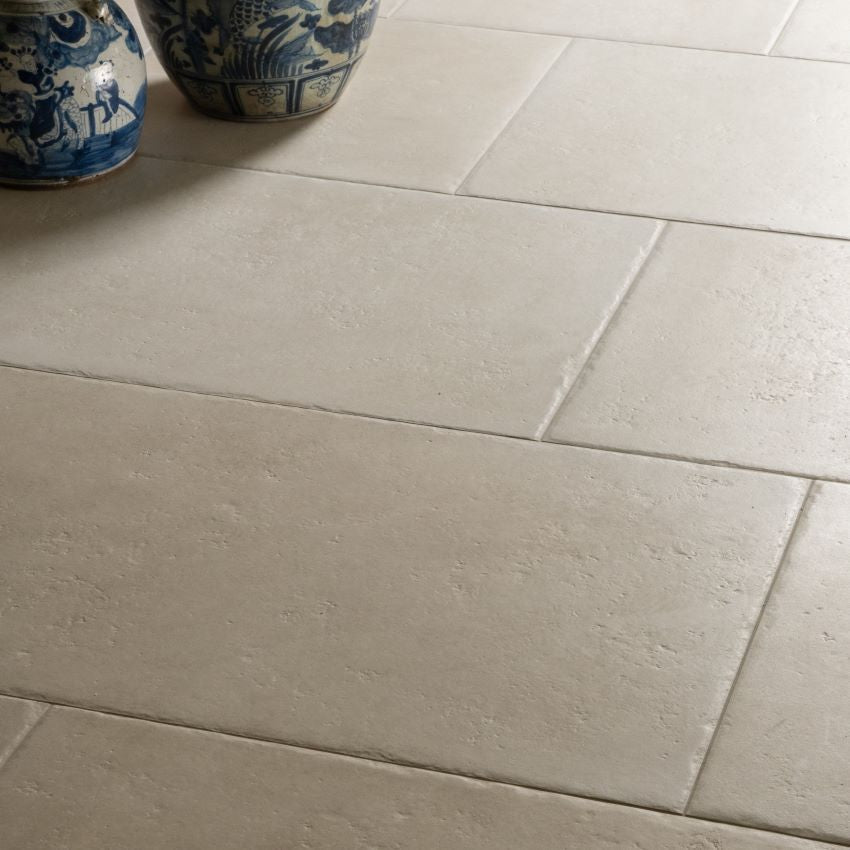 English Stone Ivory | Matt Porcelain Limestone Effect Ivory Floor ...