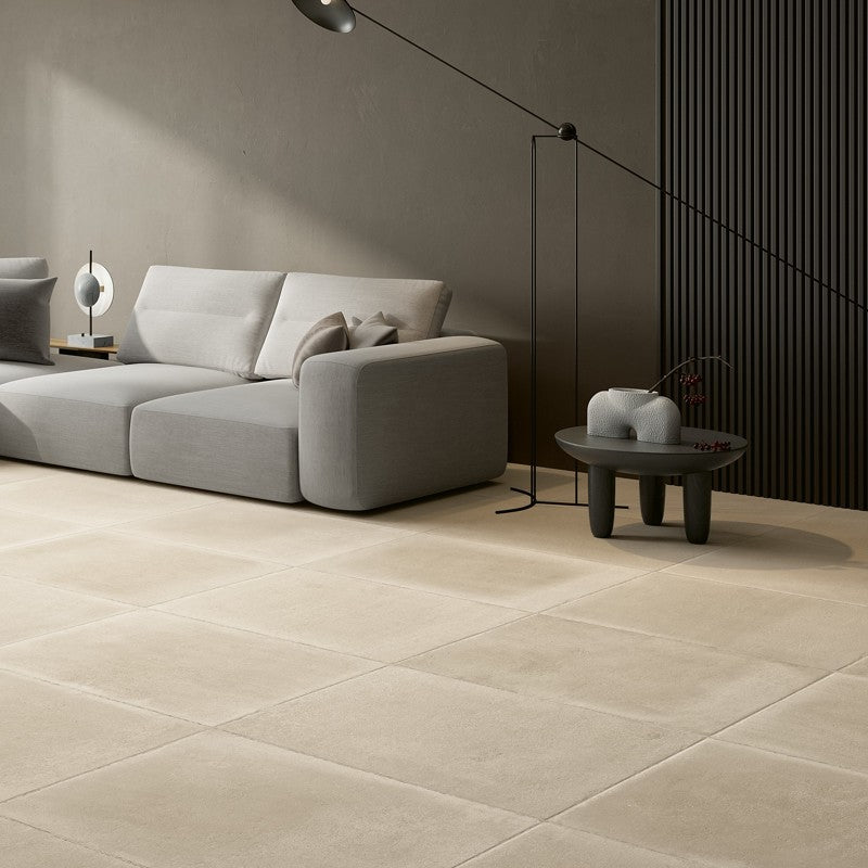 English Stone Ivory | Matt Porcelain Limestone Effect Ivory Floor ...
