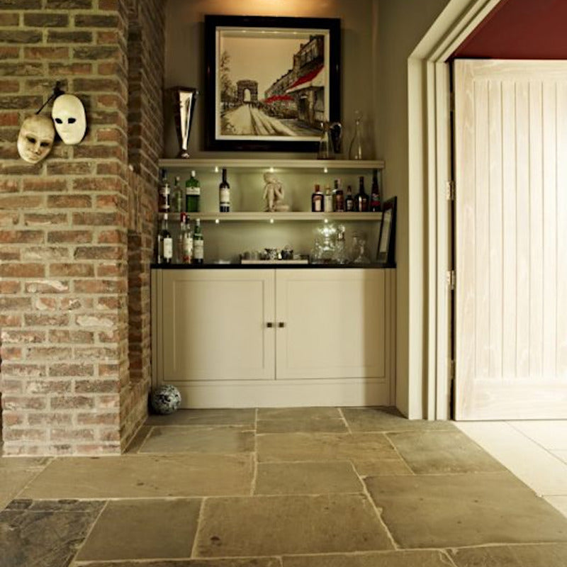 Genuine Antique English Measured Coursed Reclaimed Sandstone