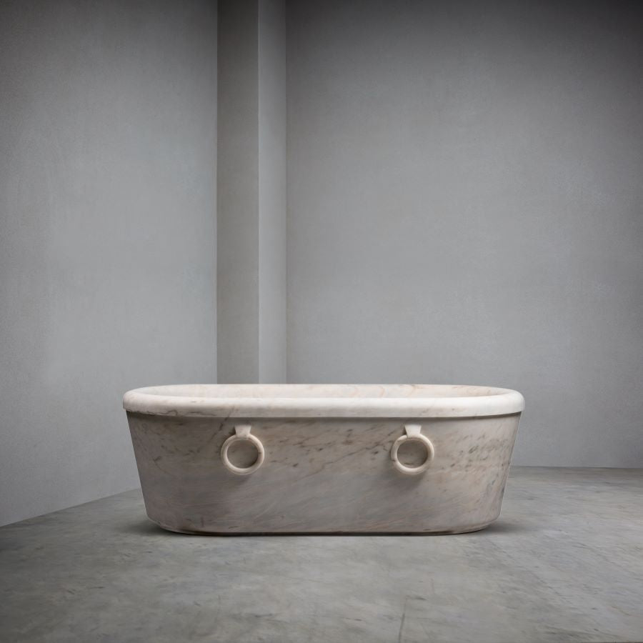 Roman San Marino Marble Luxury Bath | Honed Marble Luxury Bath