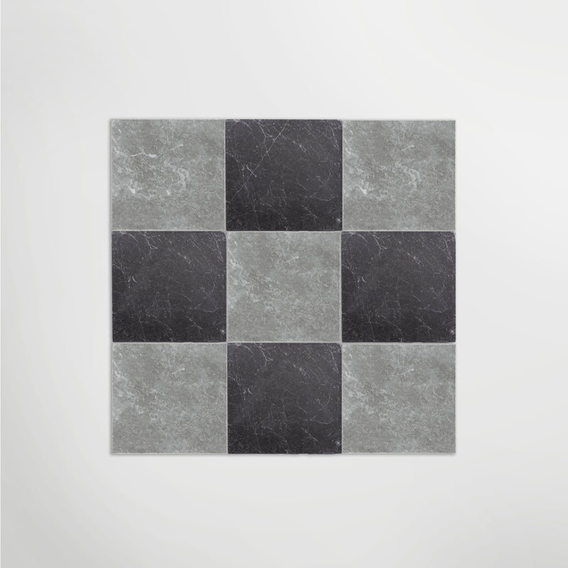 Venetian Porcelain Blue Matt Marble Effect Floor & Wall Tile